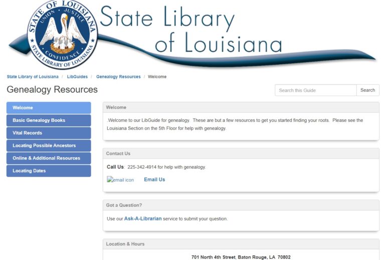 Vermilion Parish Library | Genealogy – Vermilion Parish Library